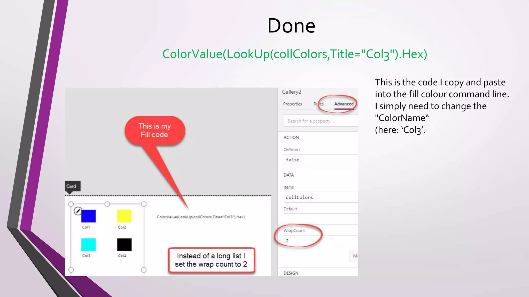 PowerApps - Using your own Colour Set | PPTX
