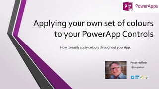 PowerApps - Using your own Colour Set | PPTX