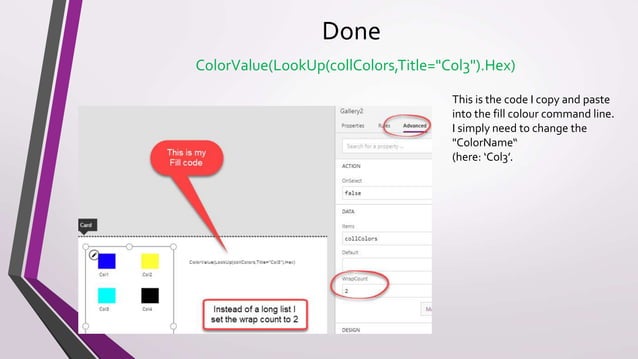 PowerApps - Using your own Colour Set | PPTX