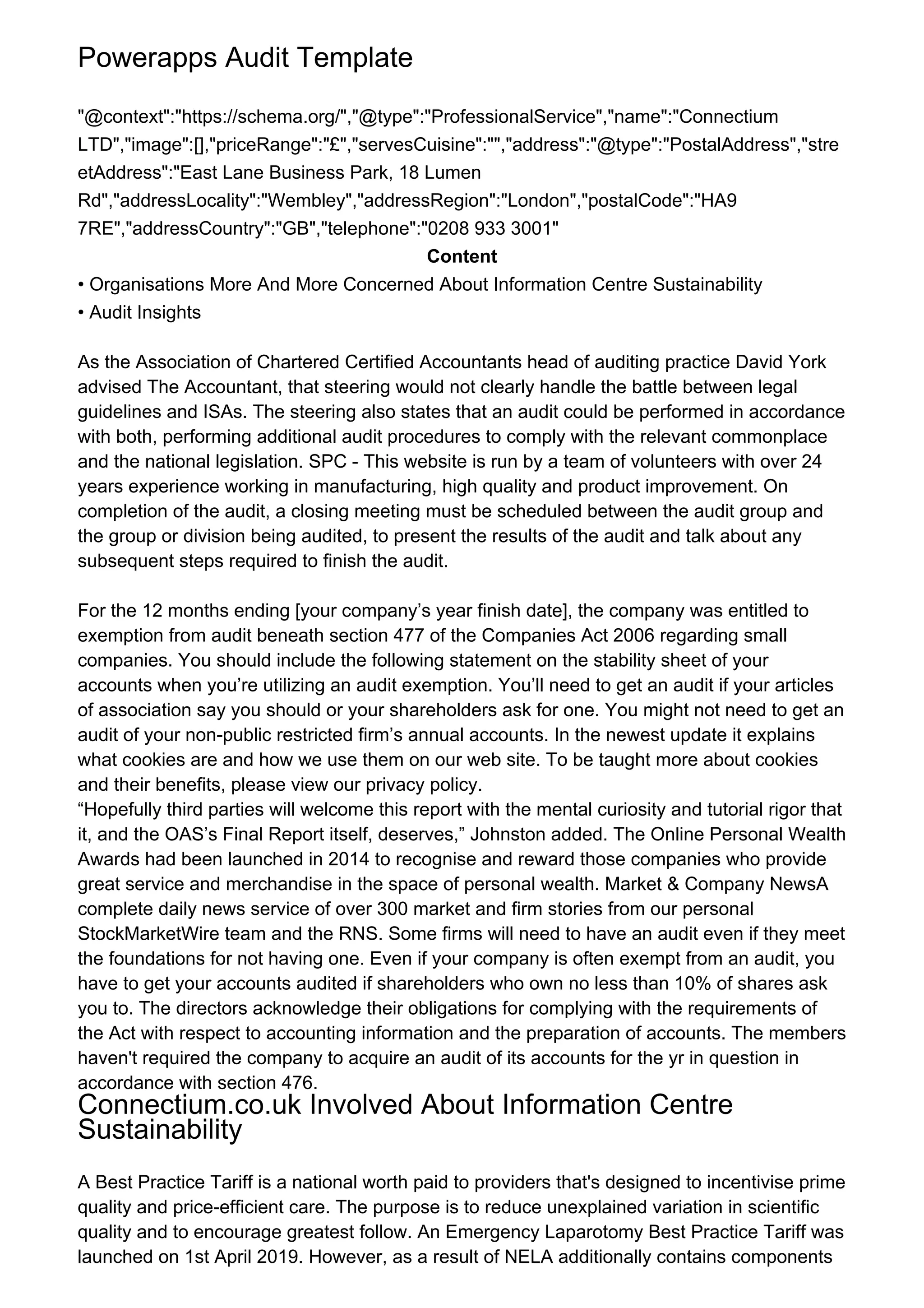 Powerapps Audit Template | PDF