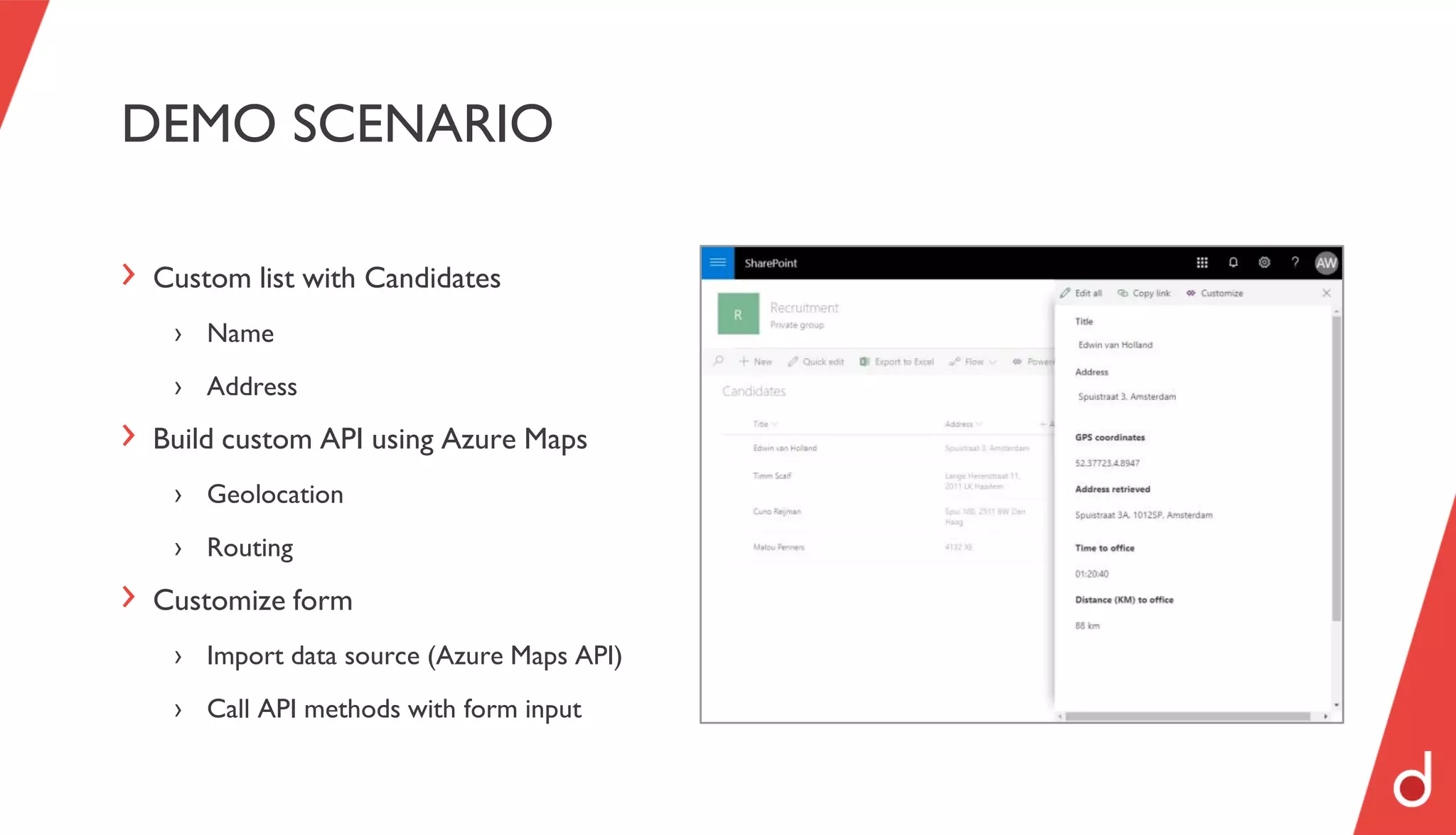 O365Con18 - PowerApps build custom forms for SharePoint with Azure Maps - Bram de Jager | PPT