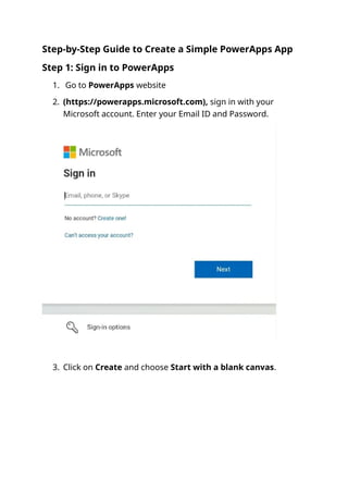PowerApps for Beginners: A Guide to Building Your First App | PDF