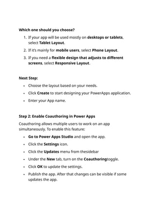 PowerApps for Beginners: A Guide to Building Your First App | DOCX
