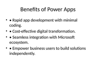 About power app and how it will be usefull | PPT