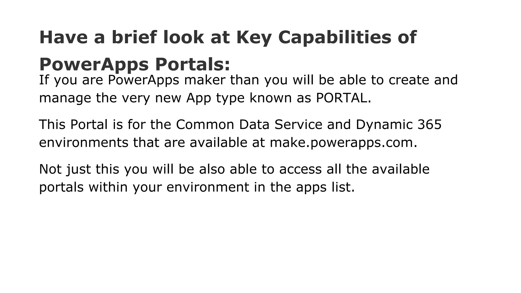 Power apps portal out for public review | PPT