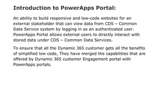 Power apps portal out for public review | PPT