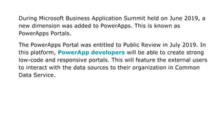 Power apps portals are now generally available | PPTX