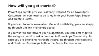 Power apps portals are now generally available | PPTX