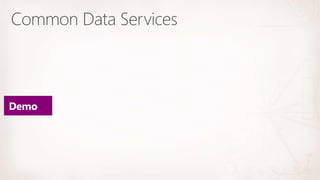 PowerApps with Common Data Services | PPT