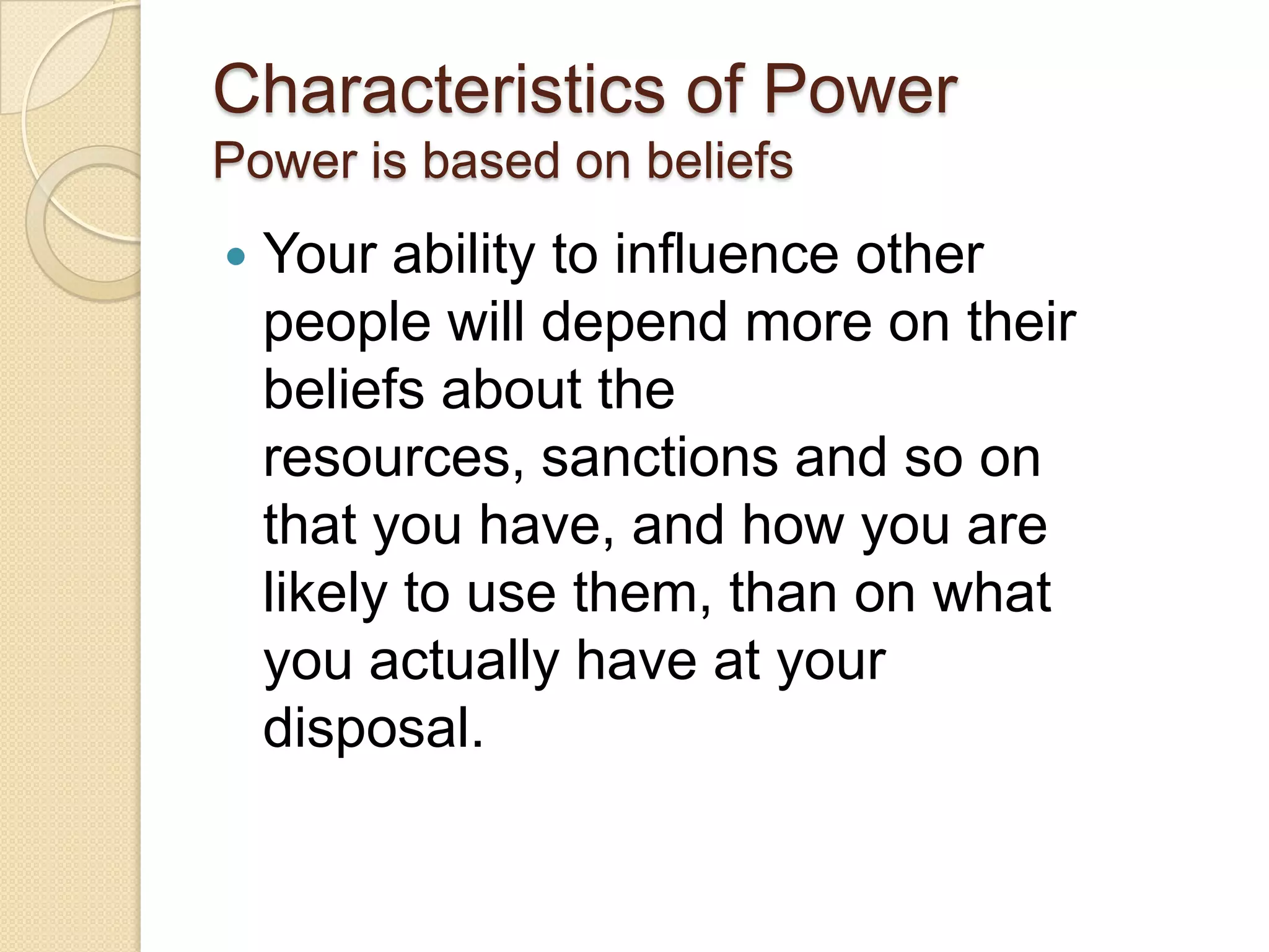 Power, authority and influence | PPTX