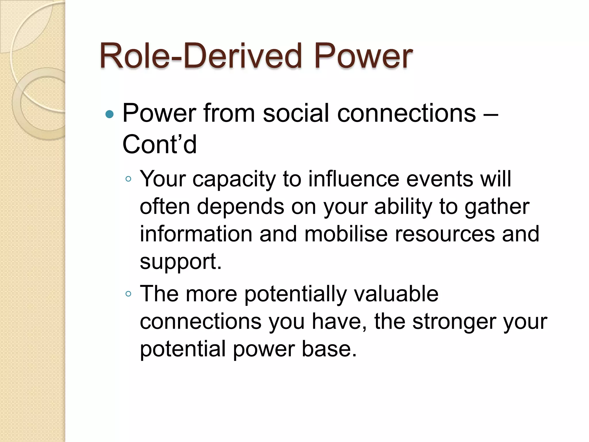 Power, authority and influence | PPTX