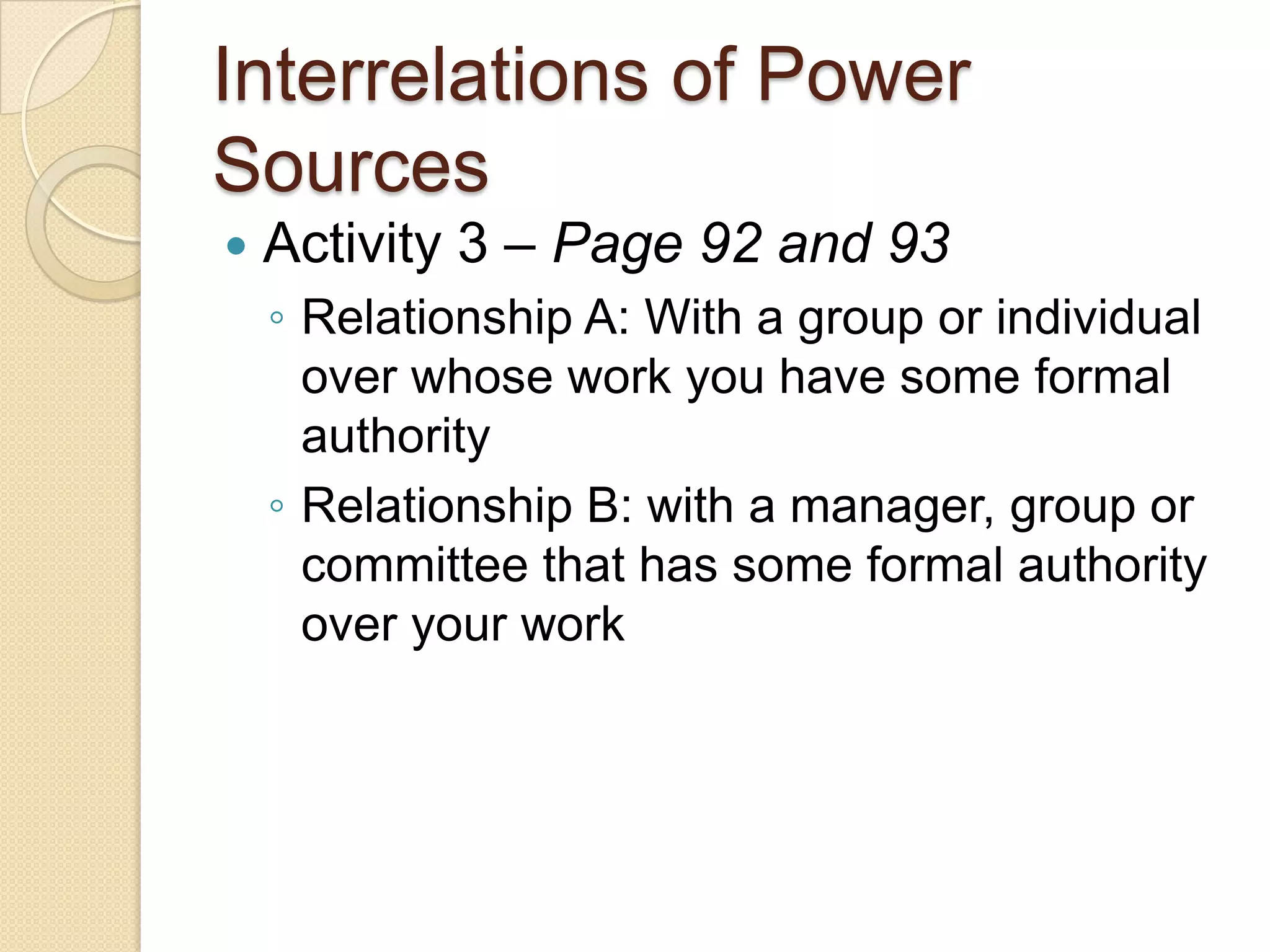 Power, authority and influence | PPTX