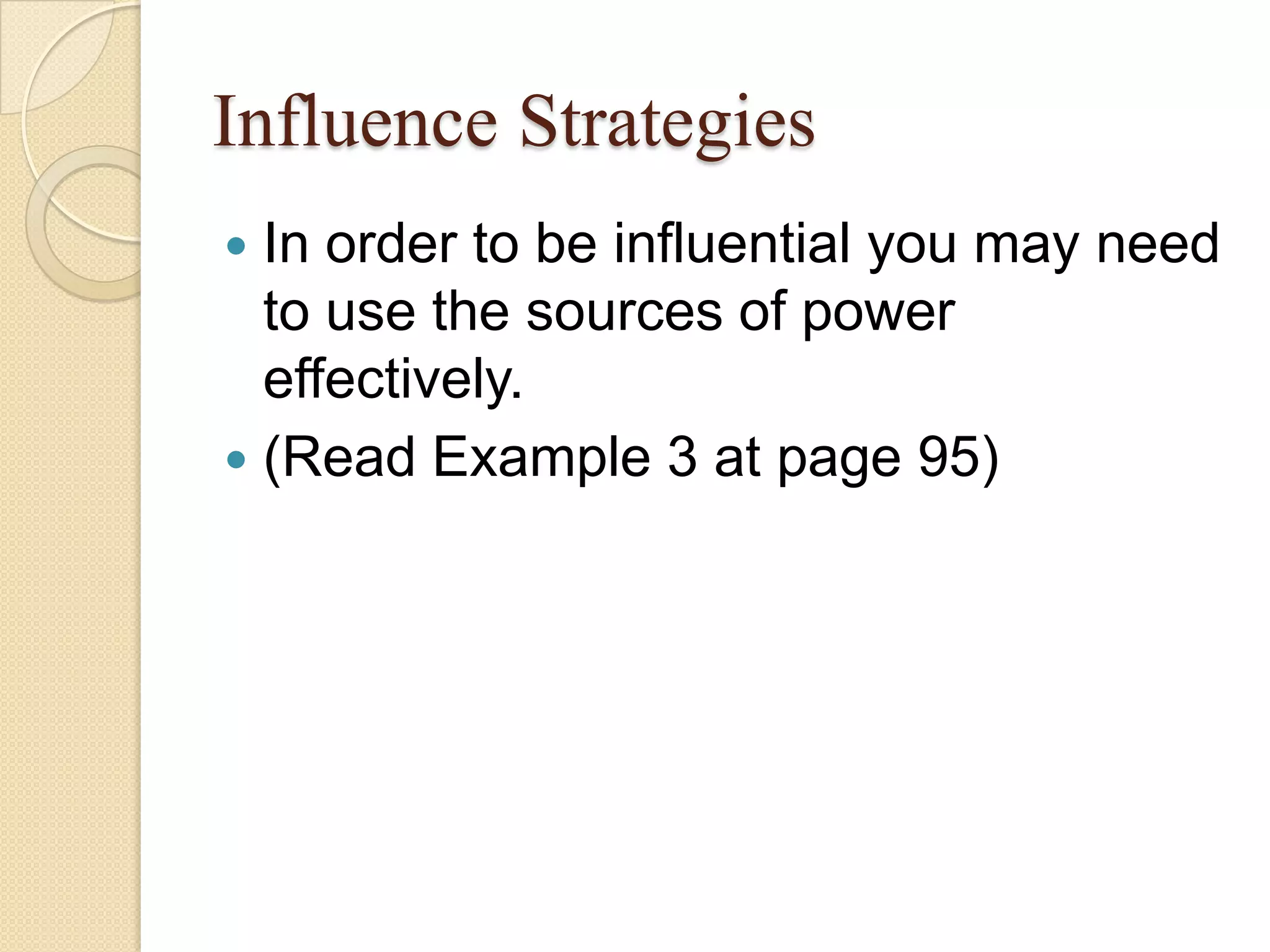Power, authority and influence | PPTX