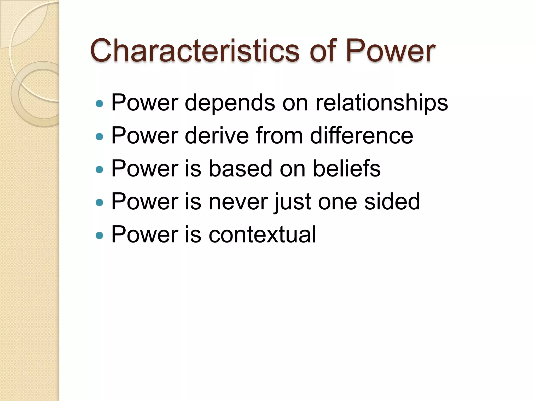 Power, authority and influence | PPTX