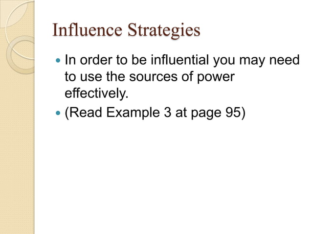 Power, authority and influence | PPTX