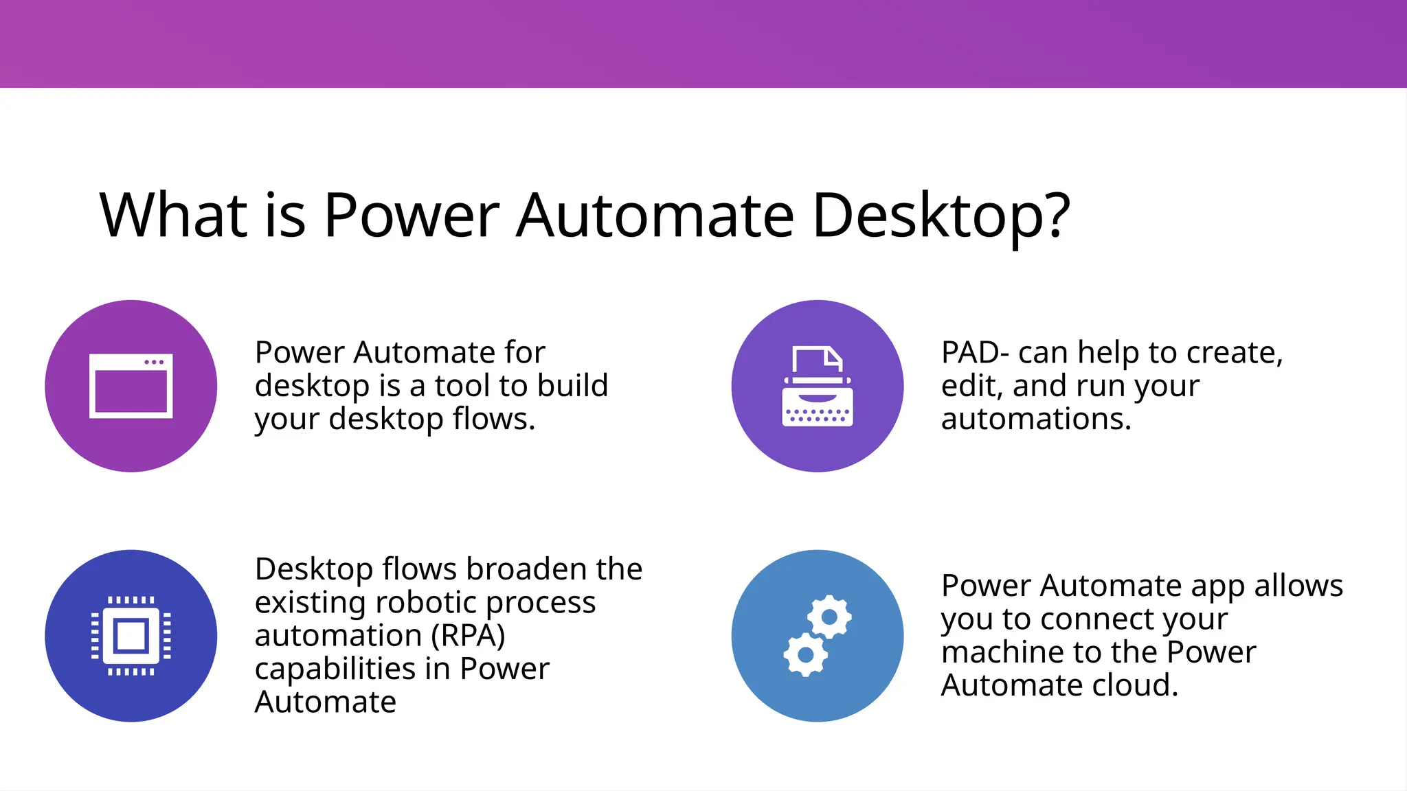 This is introduction to Power Automate Desktop Tool from Microsoft | PPTX