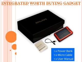 Solar Power Bank 13000 mAh | PDF