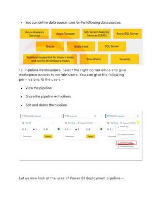 The three stages of Power BI Deployment Pipeline | PDF