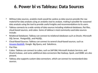 DATA VISUALIZATION TOOLS e.g Power bi.. | PPT