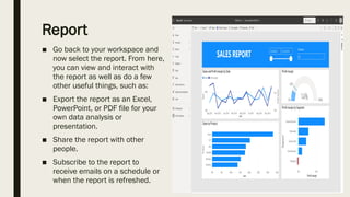 Power Business Intelligence ST2 Power BI Options | PPTX