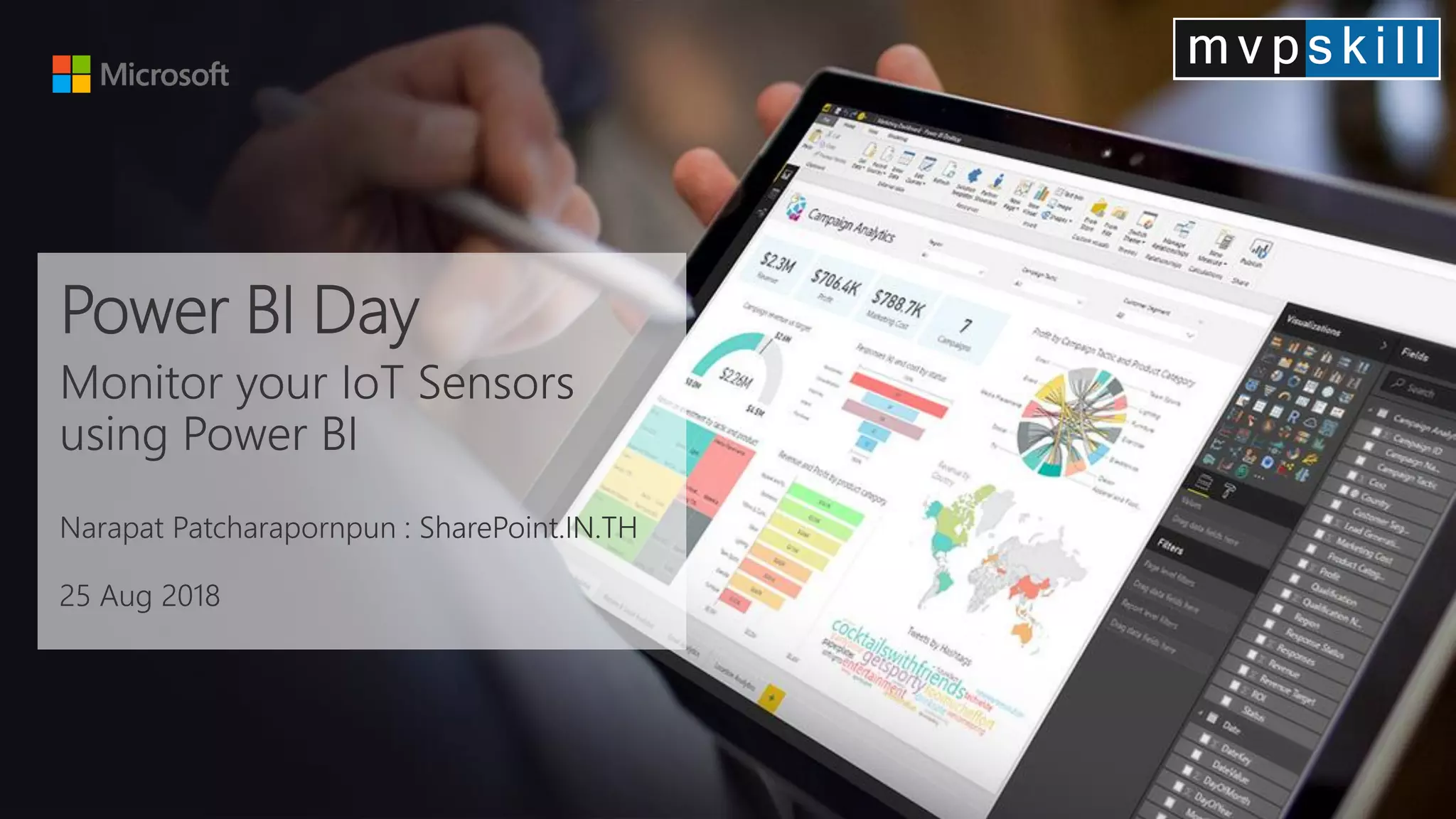 Power BI Day-mvpskill-25082018: Monitor your IoT sensors using Power BI | PPT