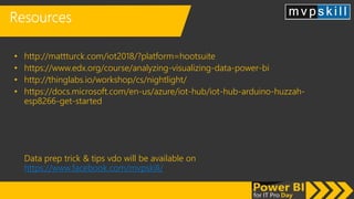 Power BI Day-mvpskill-25082018: Monitor your IoT sensors using Power BI | PPT