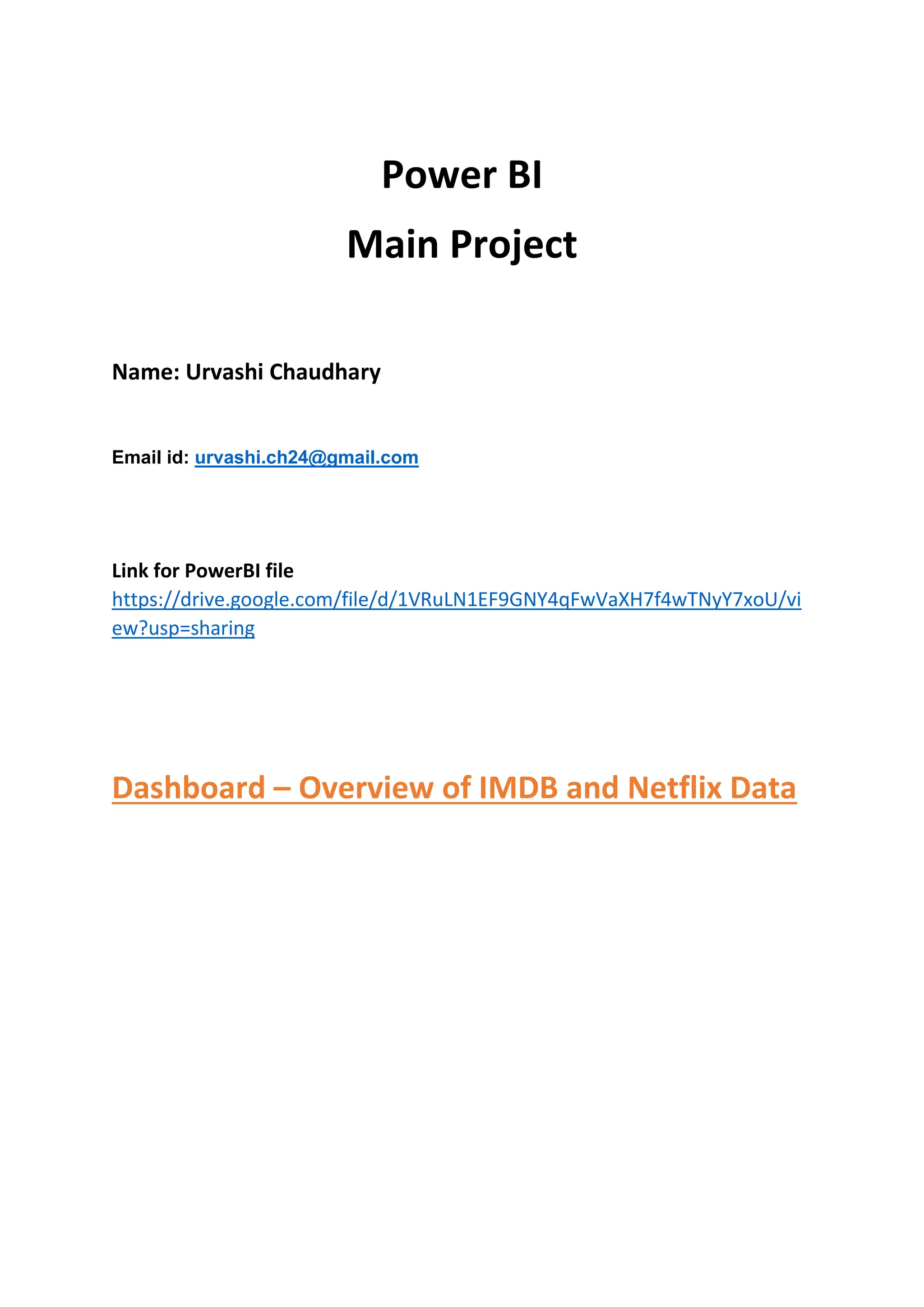 Overview of IMDB and Netflix Data | PDF