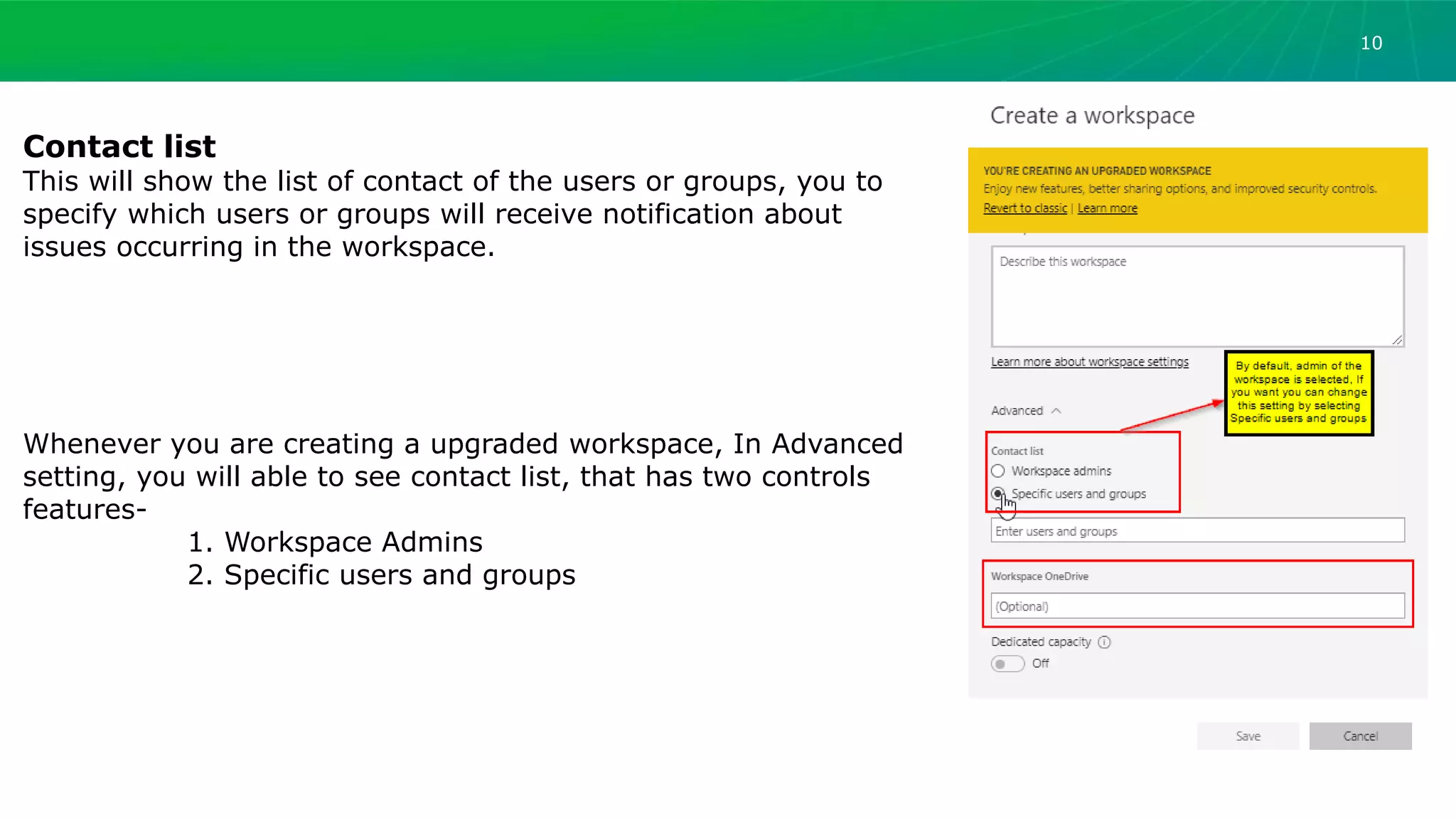 Power BI new workspace experience in power bi | PPTX