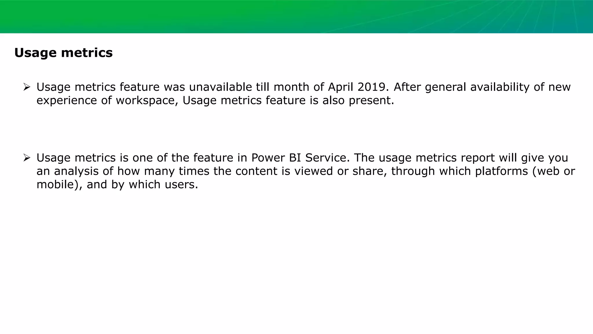 Power BI new workspace experience in power bi | PPTX
