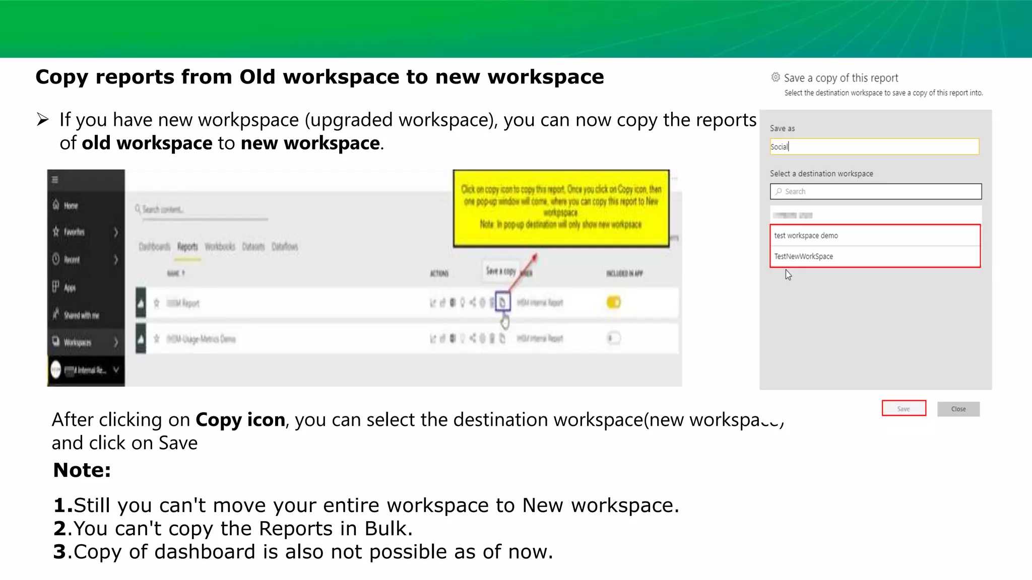 Power BI new workspace experience in power bi | PPTX