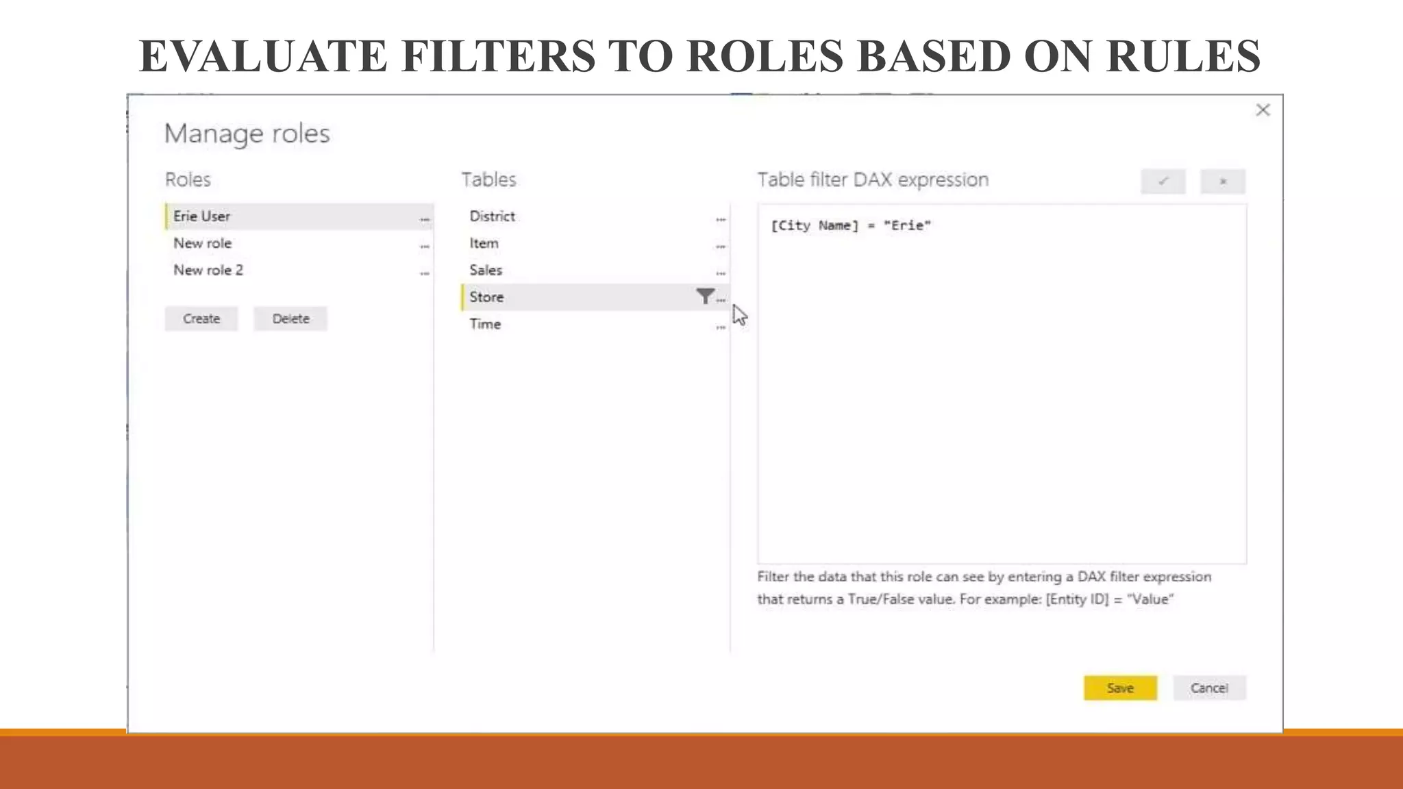 Power BI - Row Level Security | PPTX