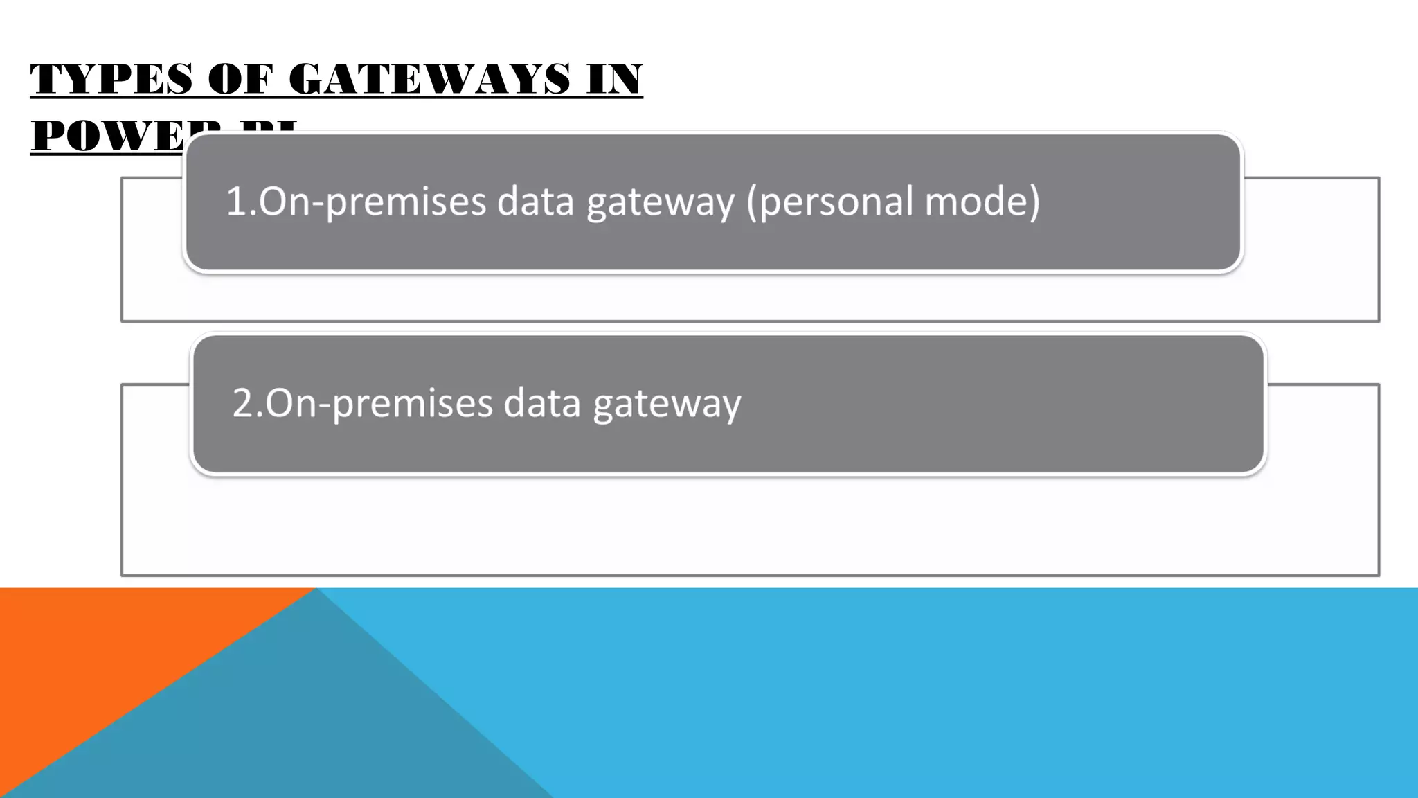 Power BI: Types of gateways in Power BI | PPT