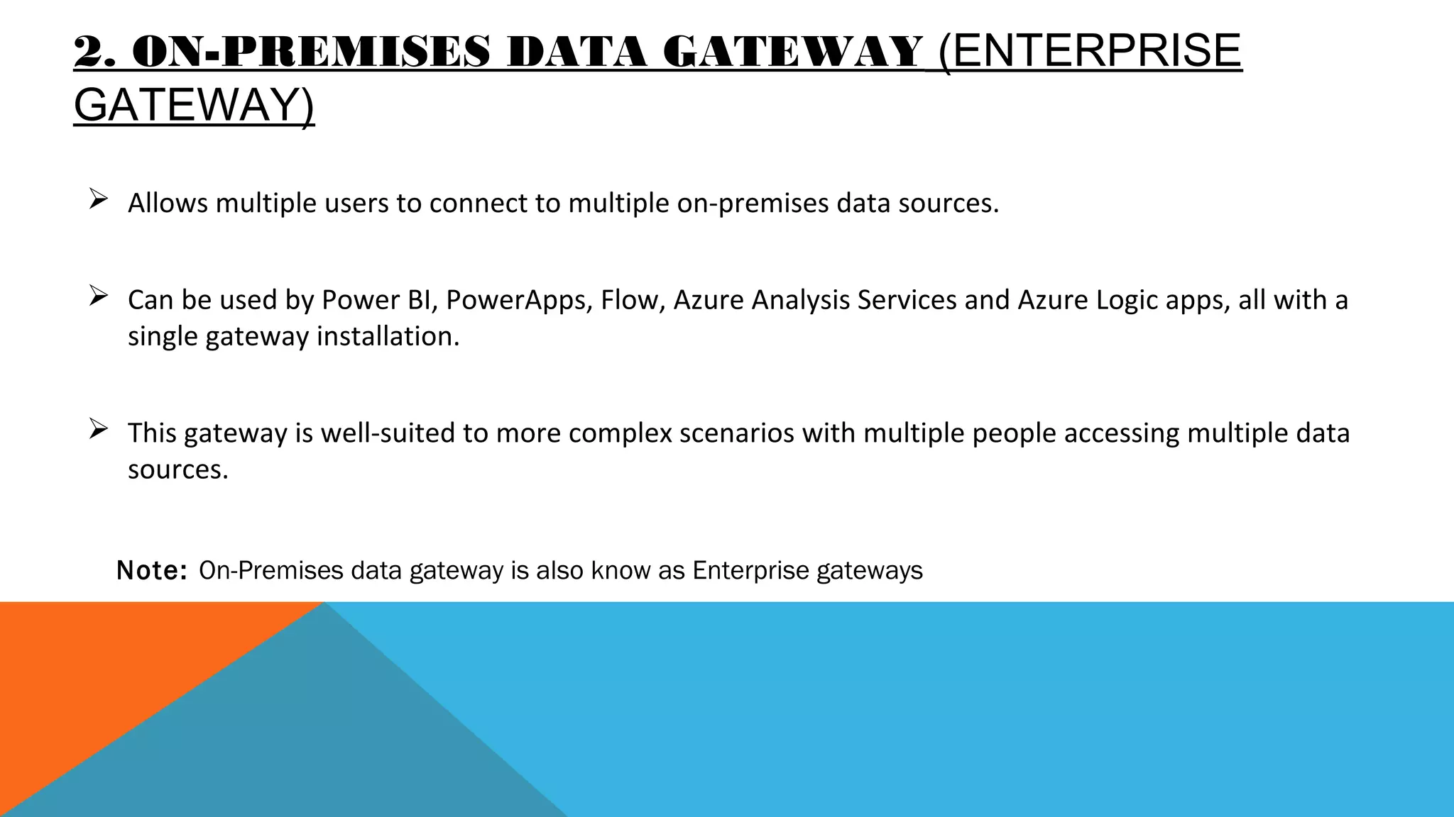 Power BI: Types of gateways in Power BI | PPT