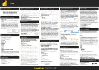 powerbi_advanced_cheatsheet.LECTURE NOTES PDF | PDF