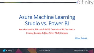 Power bi and azure ml | PPT
