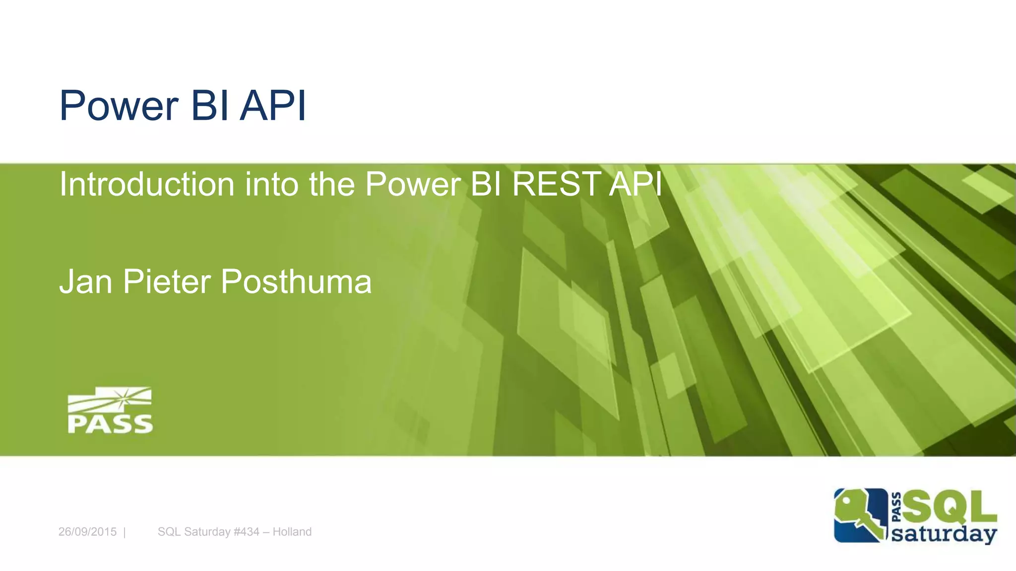 Power BI API | PPT