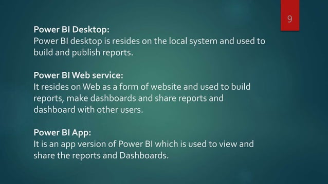 Power Bi Basics Pptx Databases Computer Software And Applications