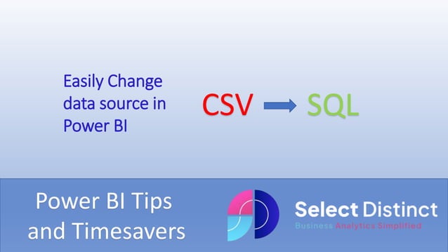Power BI Change Data Source | PPT