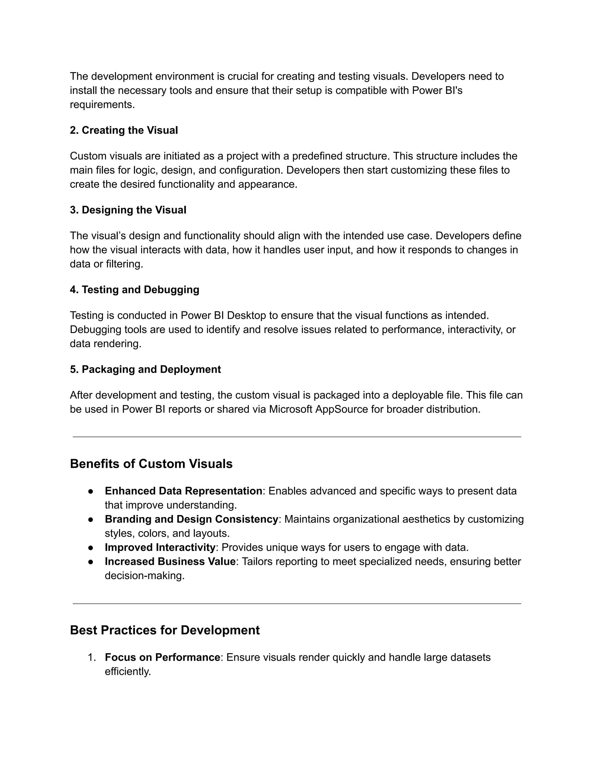 Power BI Custom Visuals Development_ A Comprehensive Guide | PDF