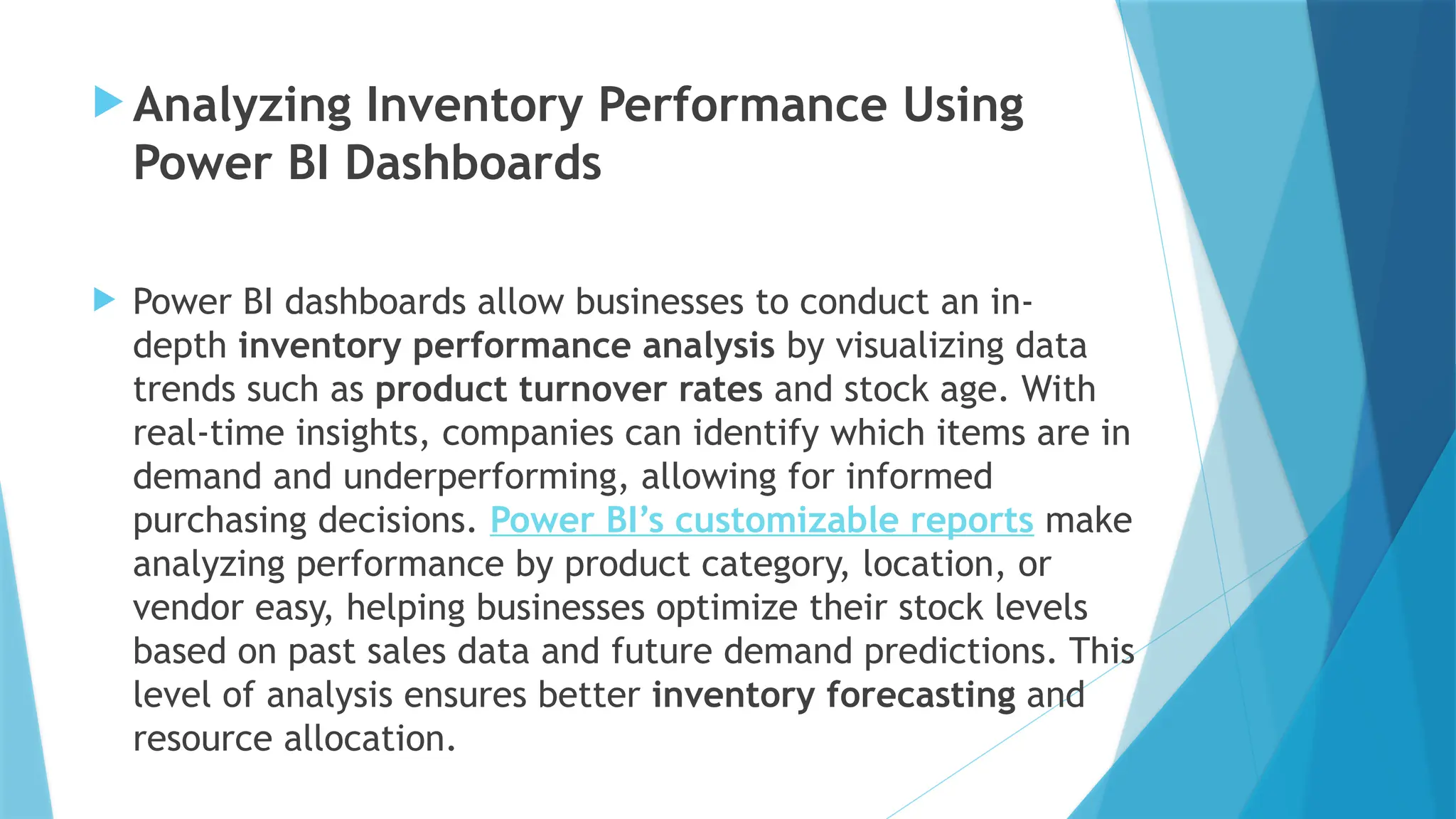 Inventory Management with Power BI Dashboard | PPTX