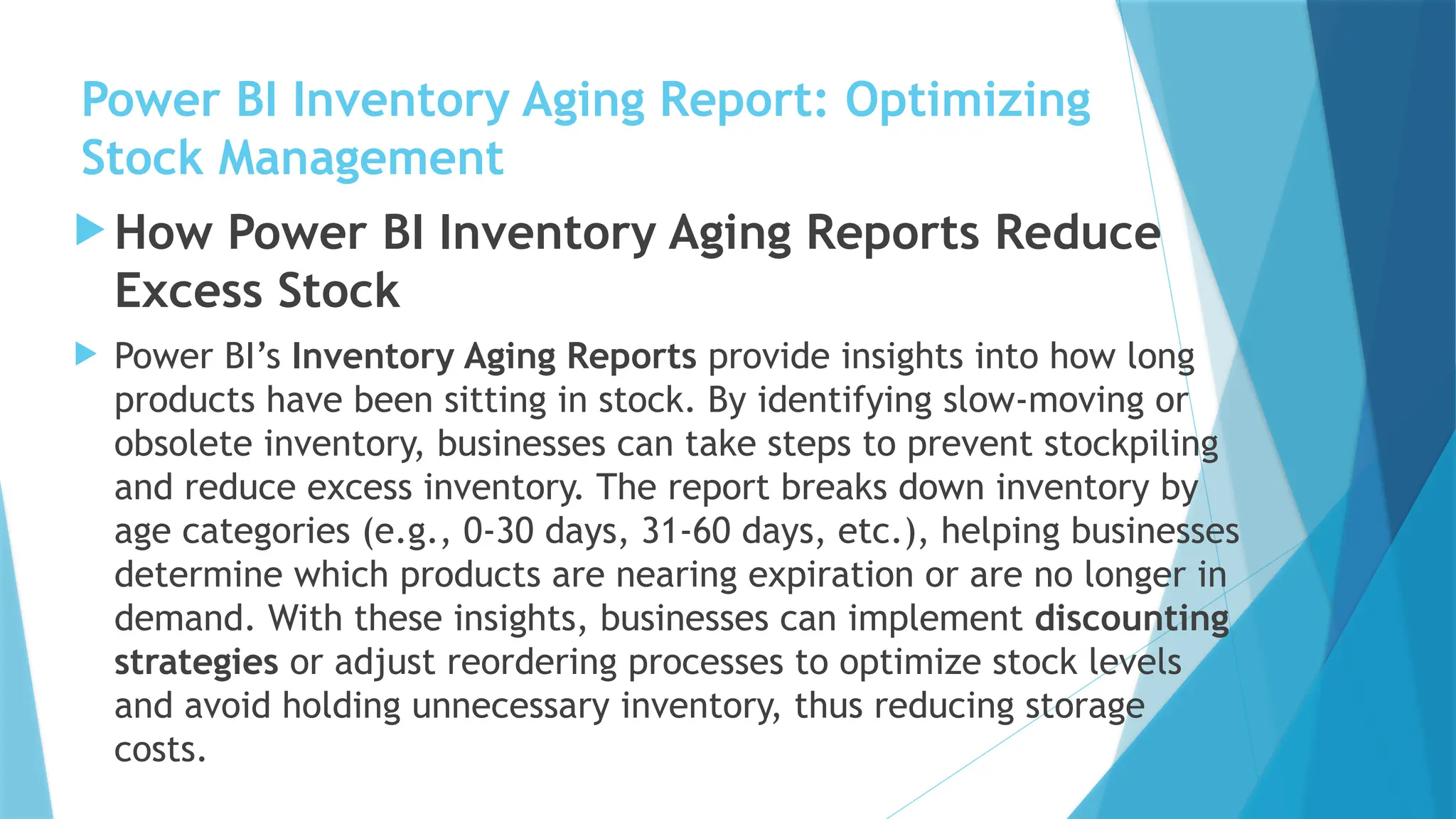 Inventory Management with Power BI Dashboard | PPTX