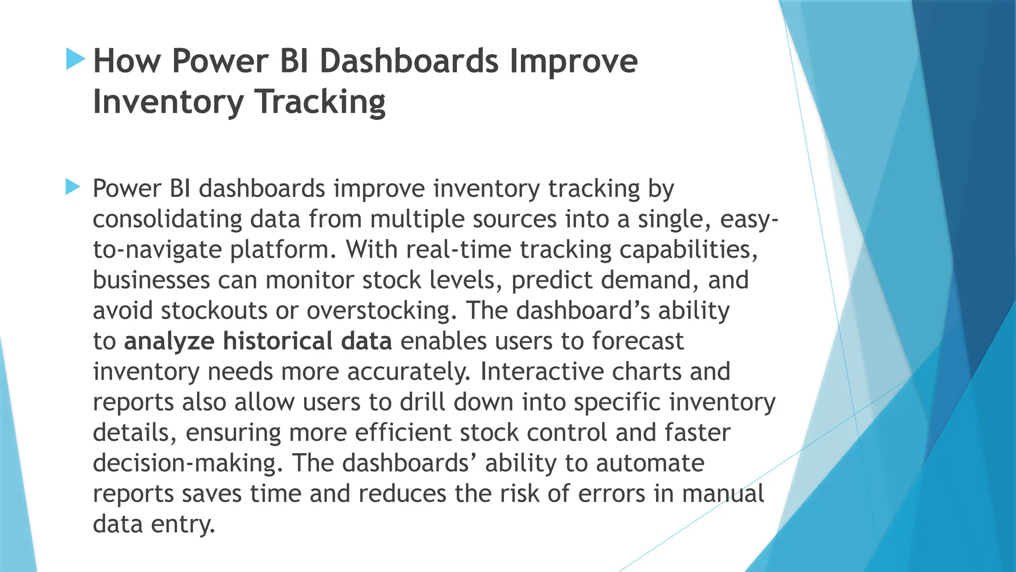 Inventory Management with Power BI Dashboard | PPTX
