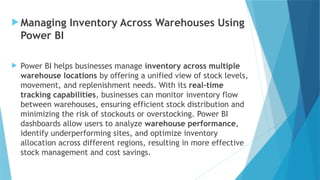 Inventory Management with Power BI Dashboard | PPTX | Logistics | Business