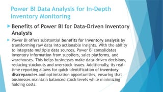 Inventory Management with Power BI Dashboard | PPTX