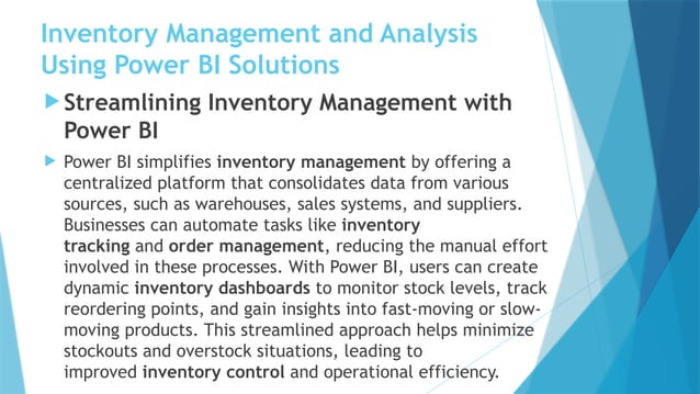 Inventory Management with Power BI Dashboard | PPTX | Logistics | Business