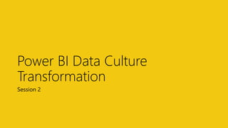 Power bi data culture | PPT