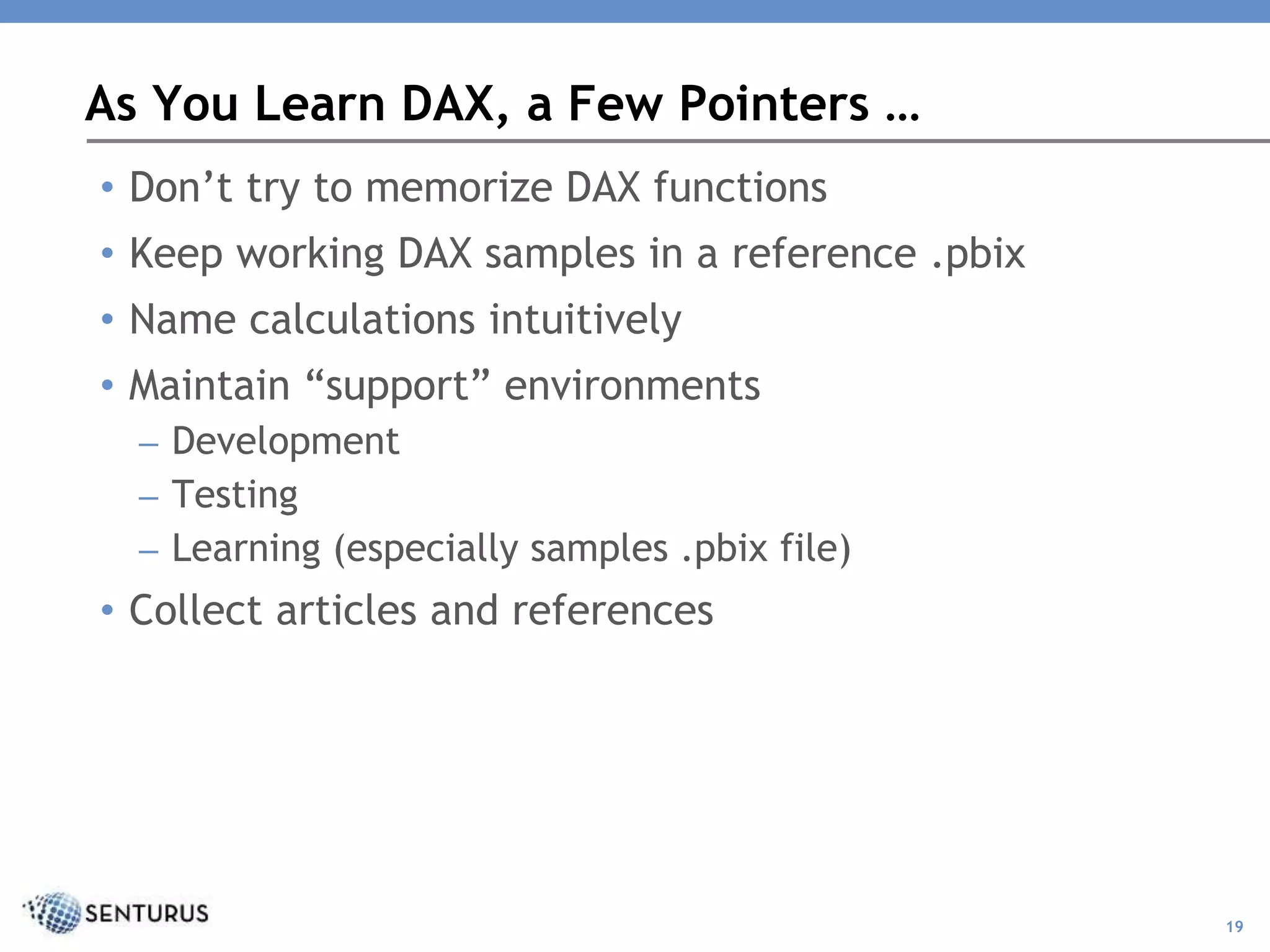 Power BI DAX Kickstart | PPTX