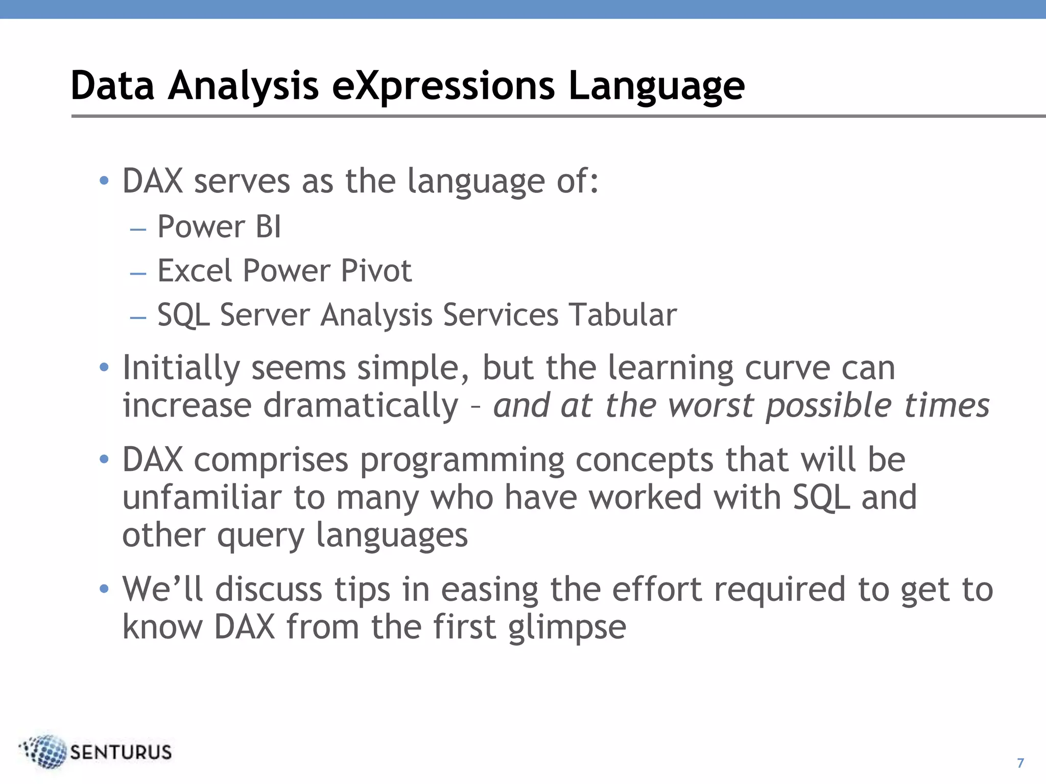 Power BI DAX Kickstart | PPTX