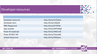 .NET Fest 2019. Евгений Полоничко. Power BI embedded | PPT
