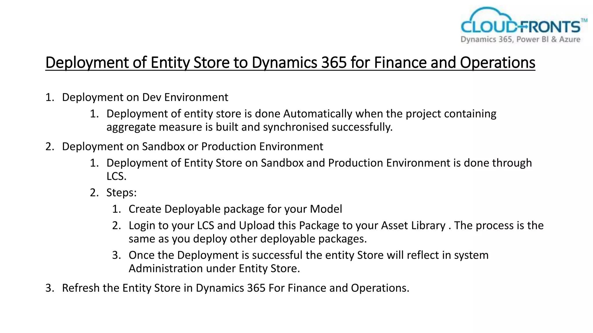 PowerBI Embedded in D365 Finance and Operations | PPTX
